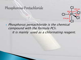 Phosphorous halides | PPTX