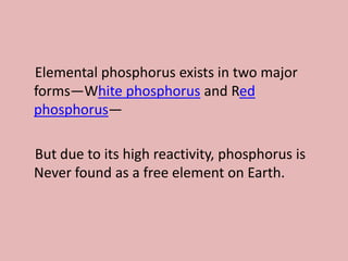 Phosphorus | PPTX