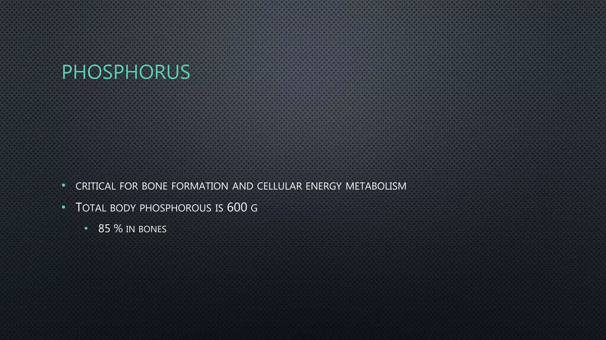 Phosphorus metabolism | PPTX