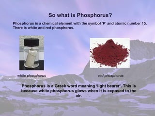 Phosphorus a scarce resource ppt #scichallenge2017 | PPTX