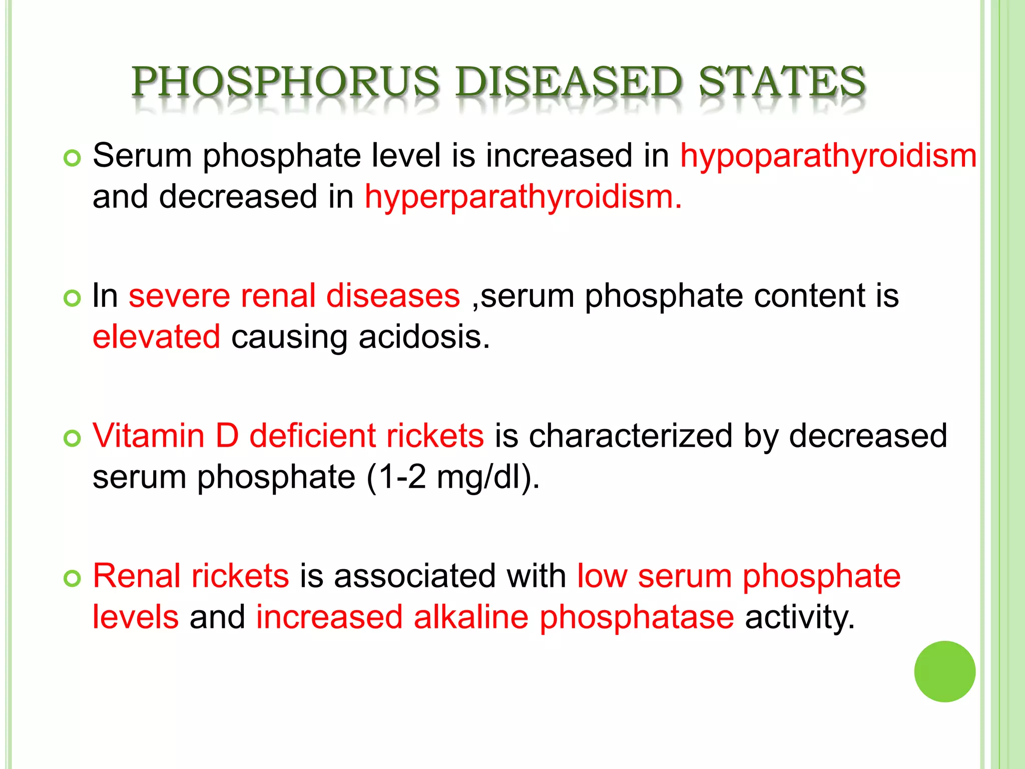 phosphorus for undergraduates(mbbs,bds,.....etc) | PPTX