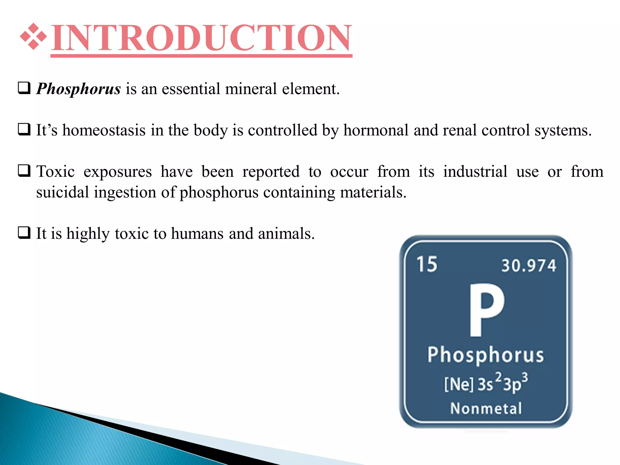 Phosphorus poisoning | PDF