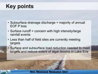 Phosphorus stratification and edge of-field phosphorus losses | PPT