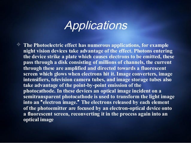 PHOTOELECTRIC EFFECT