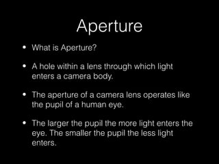 Photo aperture | PPT