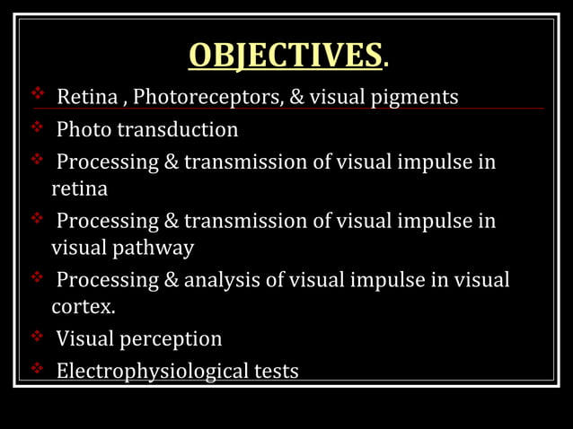 PHOTOCHEMISTRY OF VISION | PPT | Eye and Vision Conditions | Diseases ...