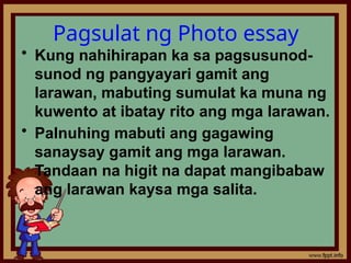 Photo-Essay.ppt Photo Essay htttppssssss | PPT