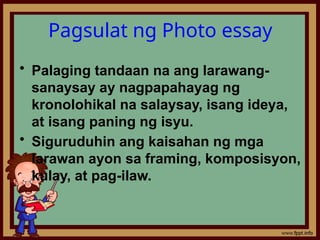 Photo-Essay.ppt Photo Essay htttppssssss | PPT