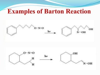 Photo fries rearrangement & Barton reaction | PPTX