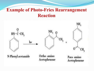 Photo fries rearrangement & Barton reaction | PPTX