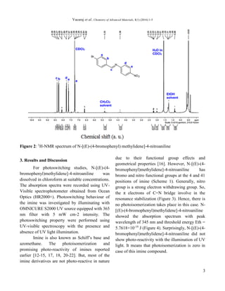 Photo-inhibition Effect from Strong Electron Withdrawing Nitro Group in ...