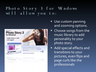 Photo Story 3 For Windows | PPT