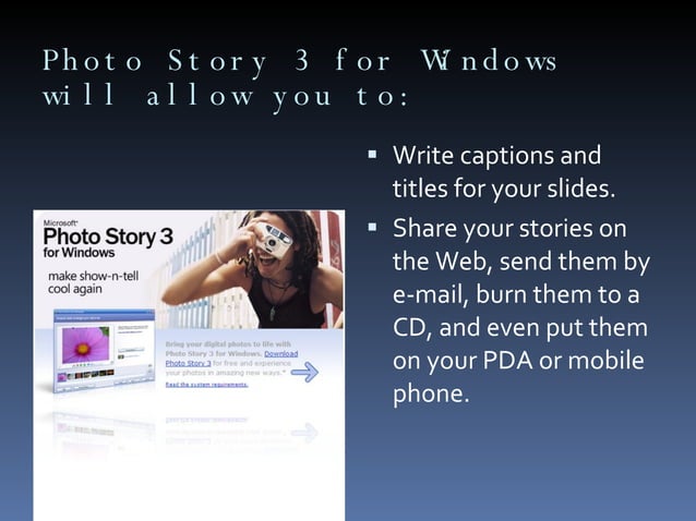 Photo Story 3 For Windows | PPT
