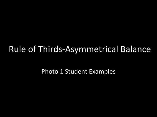 Rule of Thirds Examples | PPTX