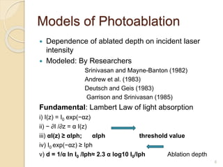 Laser Photoablation | PPTX | Eye and Vision Conditions | Diseases and ...