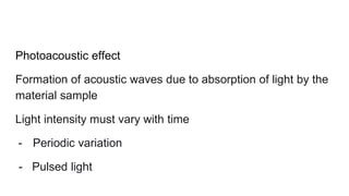 Photoacoustic imaging | PPTX