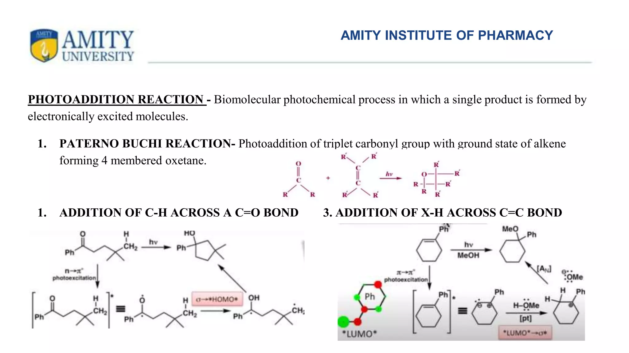 Photoaddition and photo fragmentation reaction | PPTX