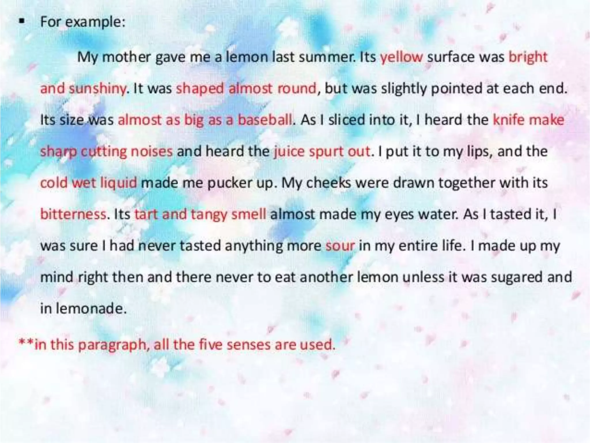 Descriptive Writing / Paragraph | PPT