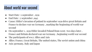 Comparative study of Poem September 1939 and poem Russia-Ukraine war | PPTX