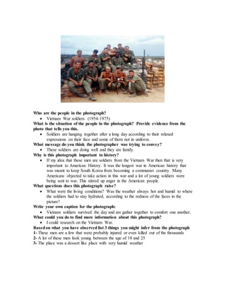 Photo analysis | PDF