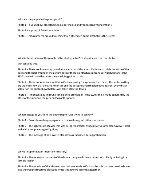 Photo analysis | PDF