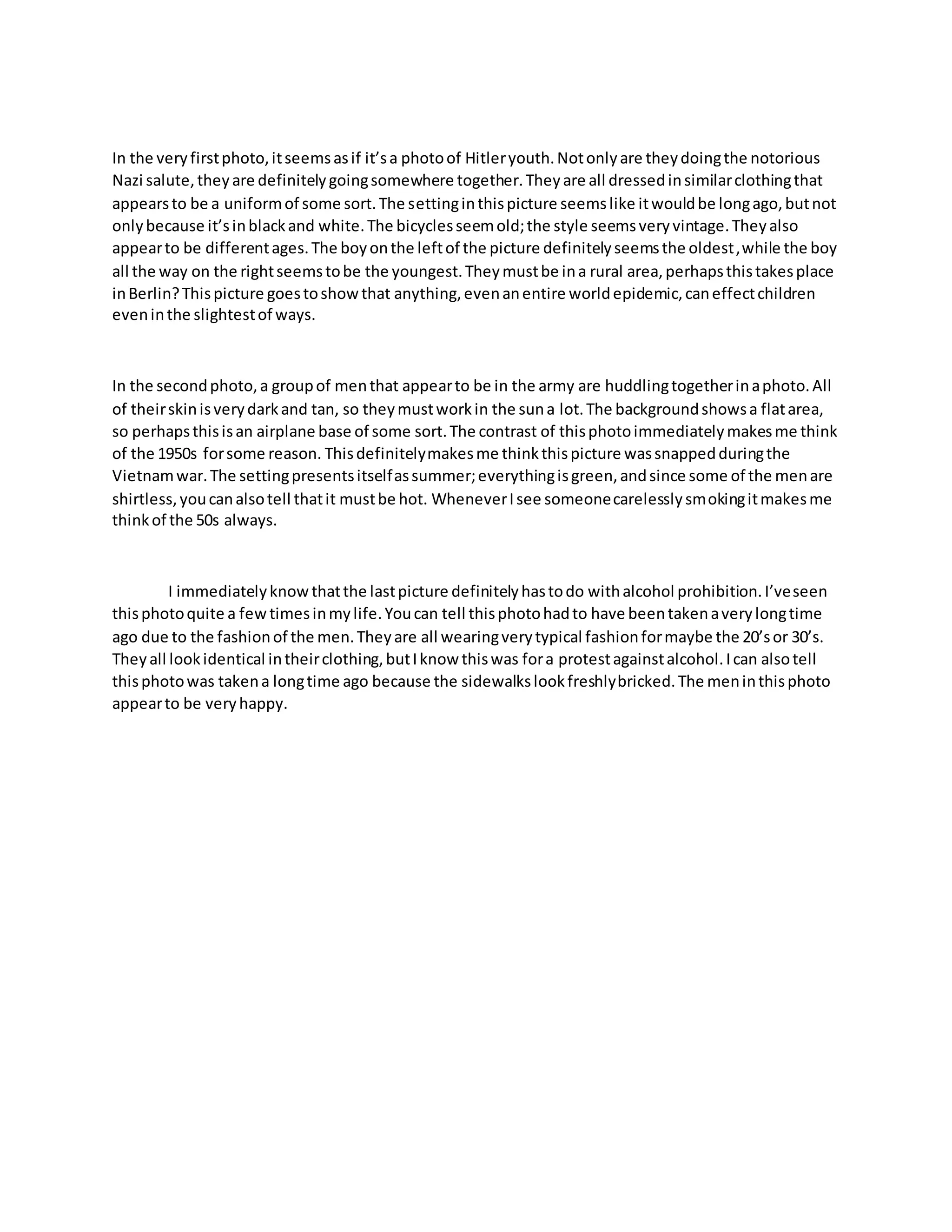 Photo analysis | DOCX