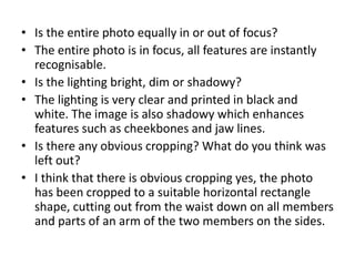 Photo analysis - oasis | PPTX | Photography | Arts and Crafts