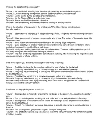 Photo analysis group | PDF