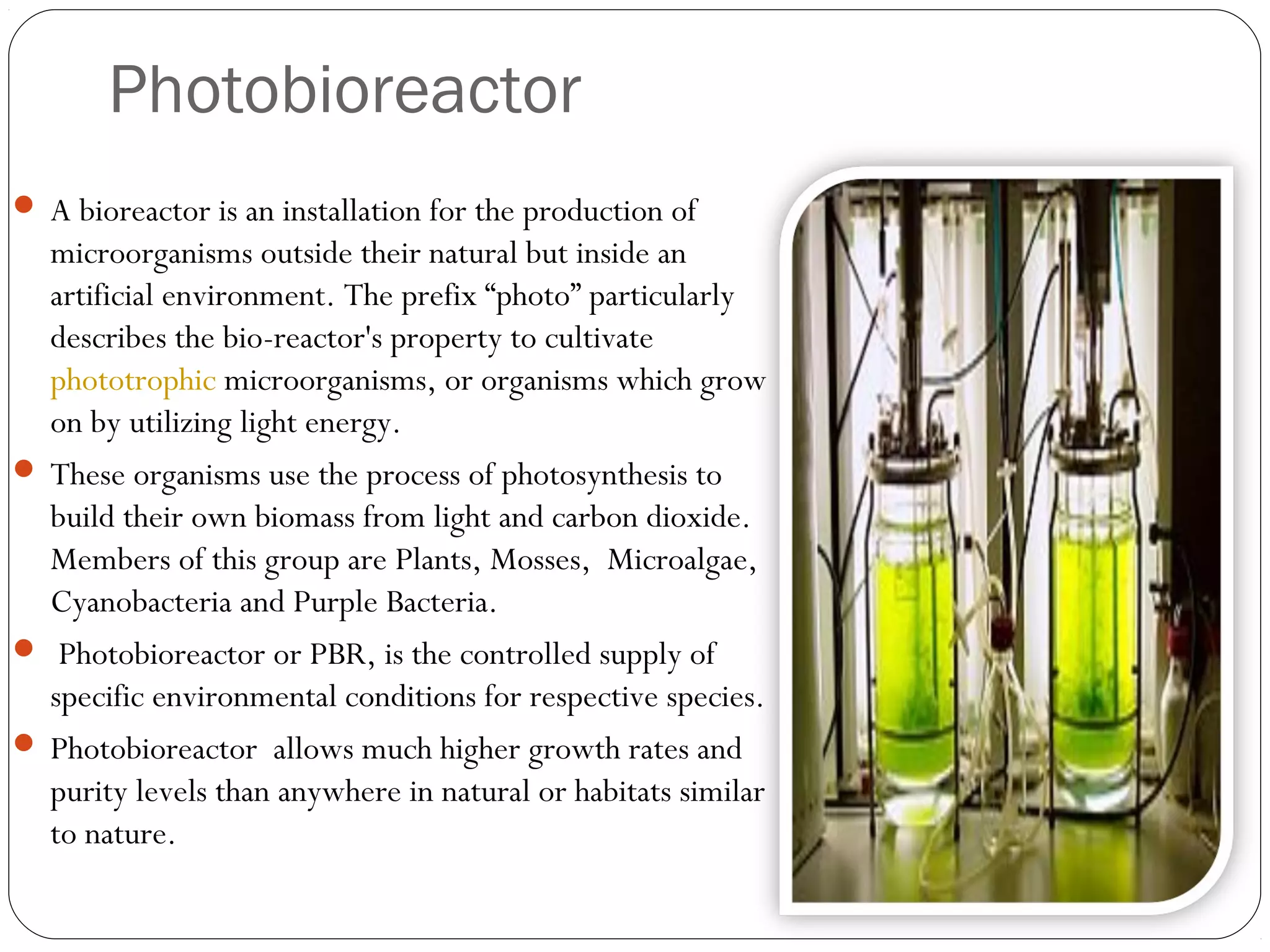 Photobioreactor | PPT