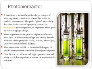 Photobioreactor | PPT