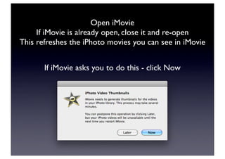 Photo booth to iMovie | PDF