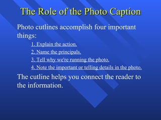 Photo captions | PPT