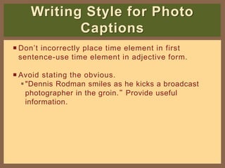 Photo Caption Writing | PPTX