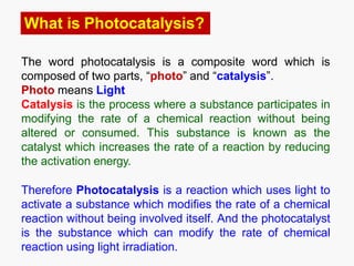 Photocatalytsis_ significance and Applications.pptx
