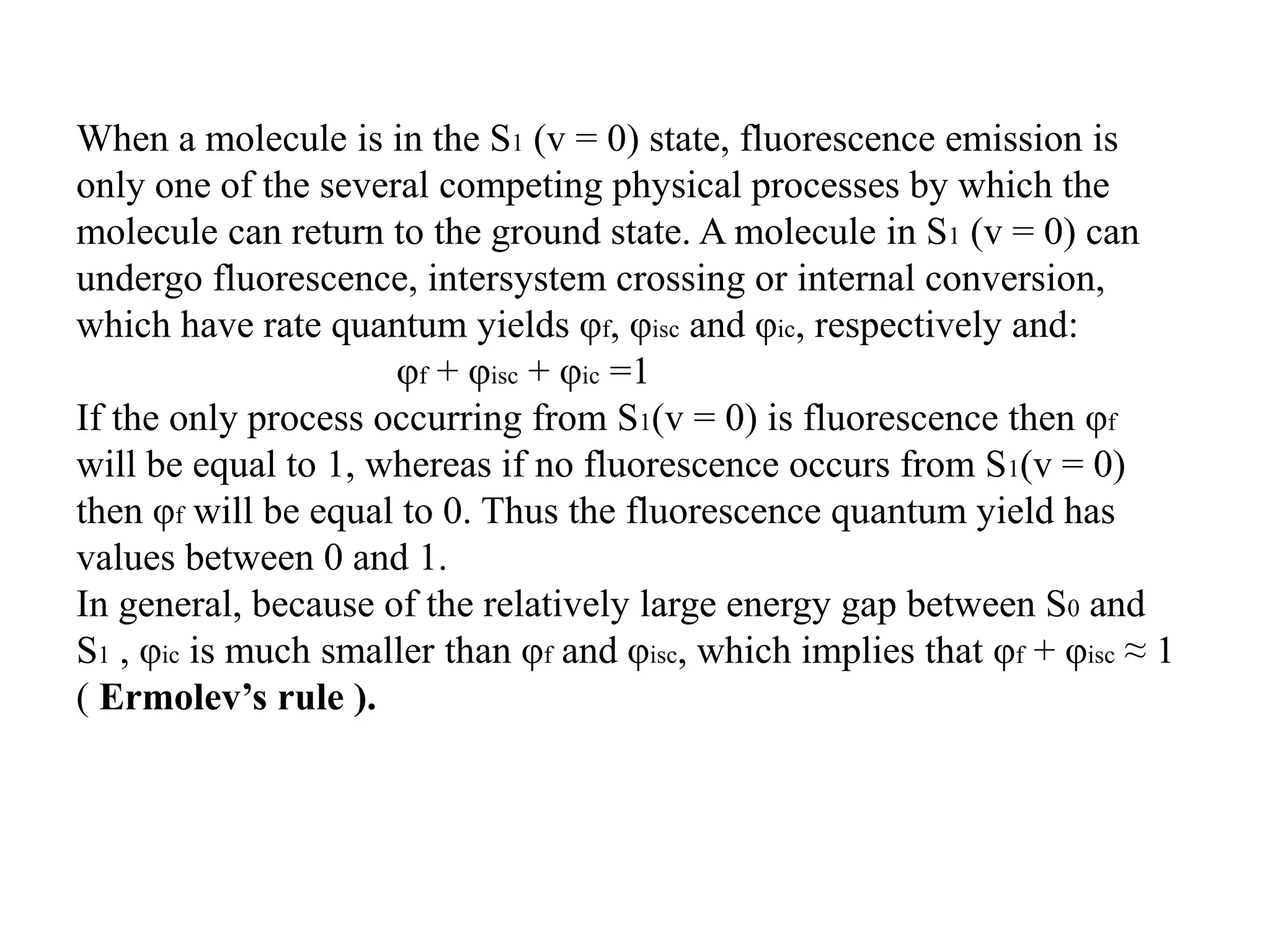 Radiative Processes of Excited States | PPTX