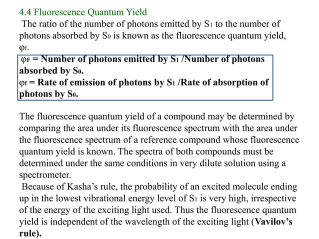 Radiative Processes of Excited States | PPTX | Chemistry | Science
