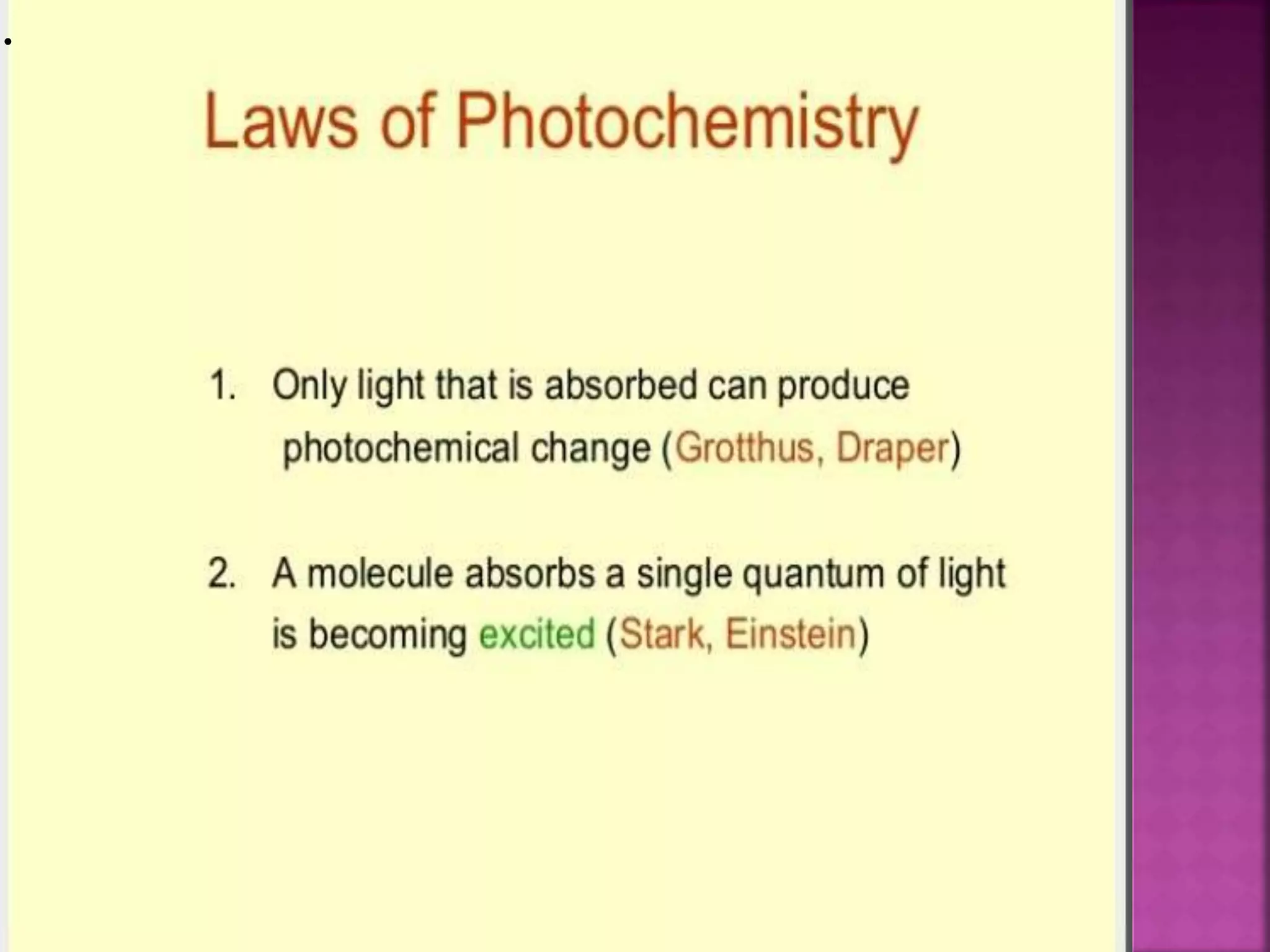Photochemical reactions | PPTX