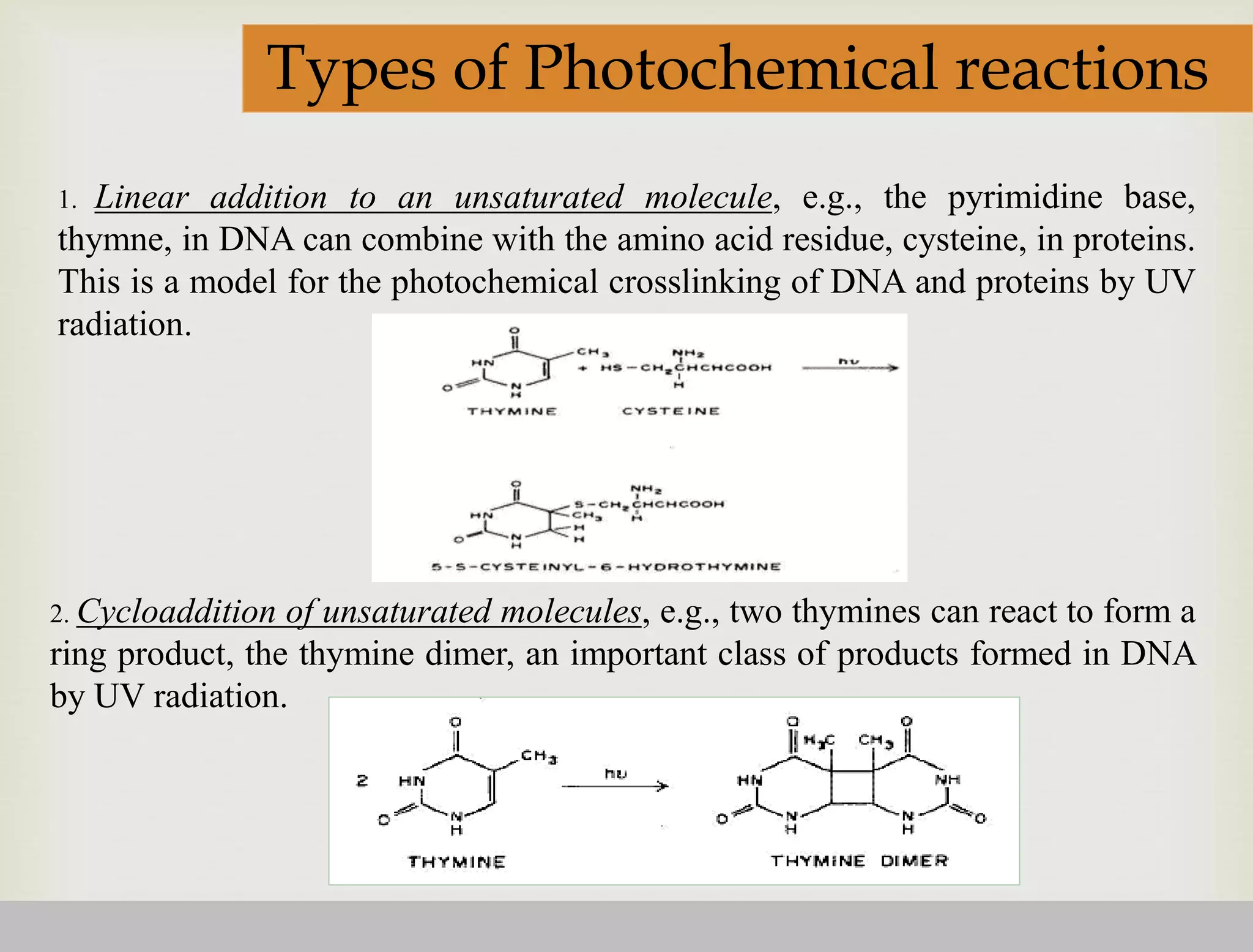 Photochemical reactions | PPTX