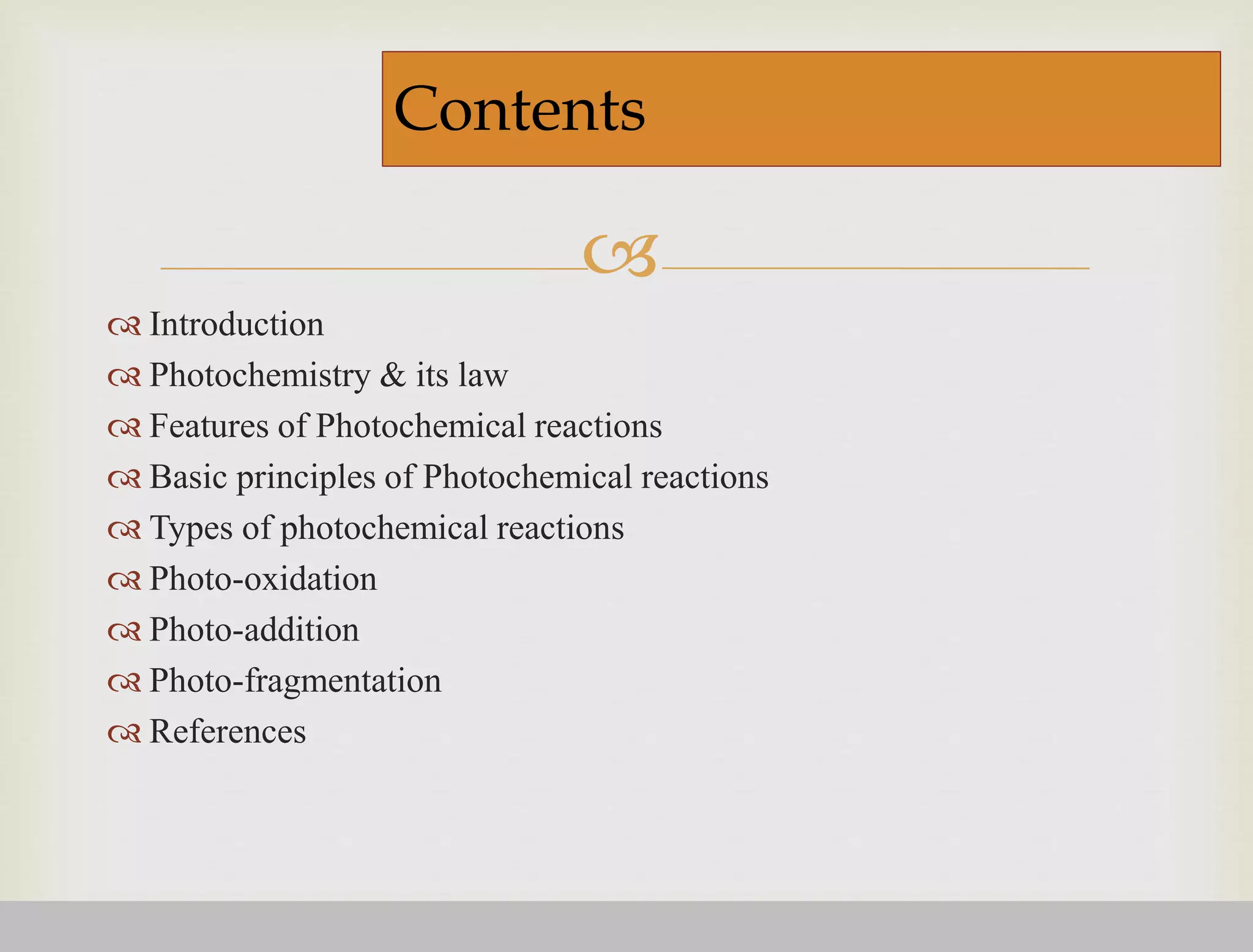 Photochemical reactions | PPTX