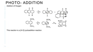 Photochemical reactions | Advanced organic chemistry II | PPTX
