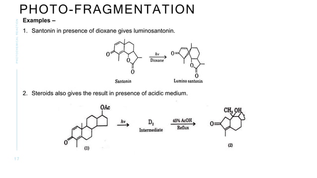 Photochemical reactions | Advanced organic chemistry II | PPTX