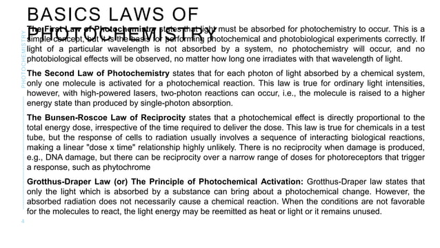 Photochemical reactions | Advanced organic chemistry II | PPTX