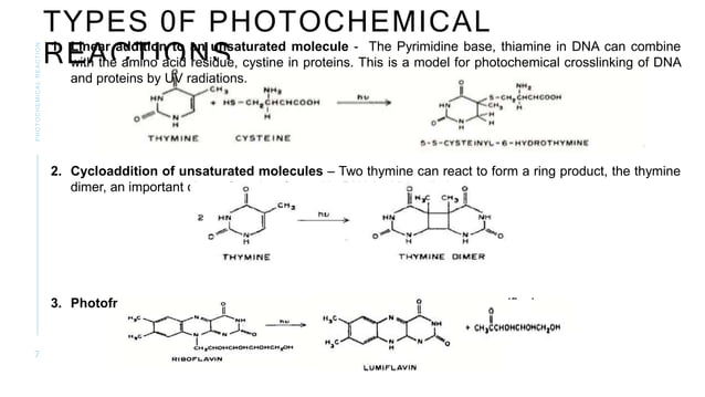 Photochemical reactions | Advanced organic chemistry II | PPTX