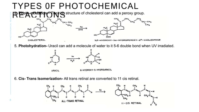 Photochemical reactions | Advanced organic chemistry II | PPTX