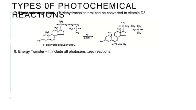 Photochemical reactions | Advanced organic chemistry II | PPTX