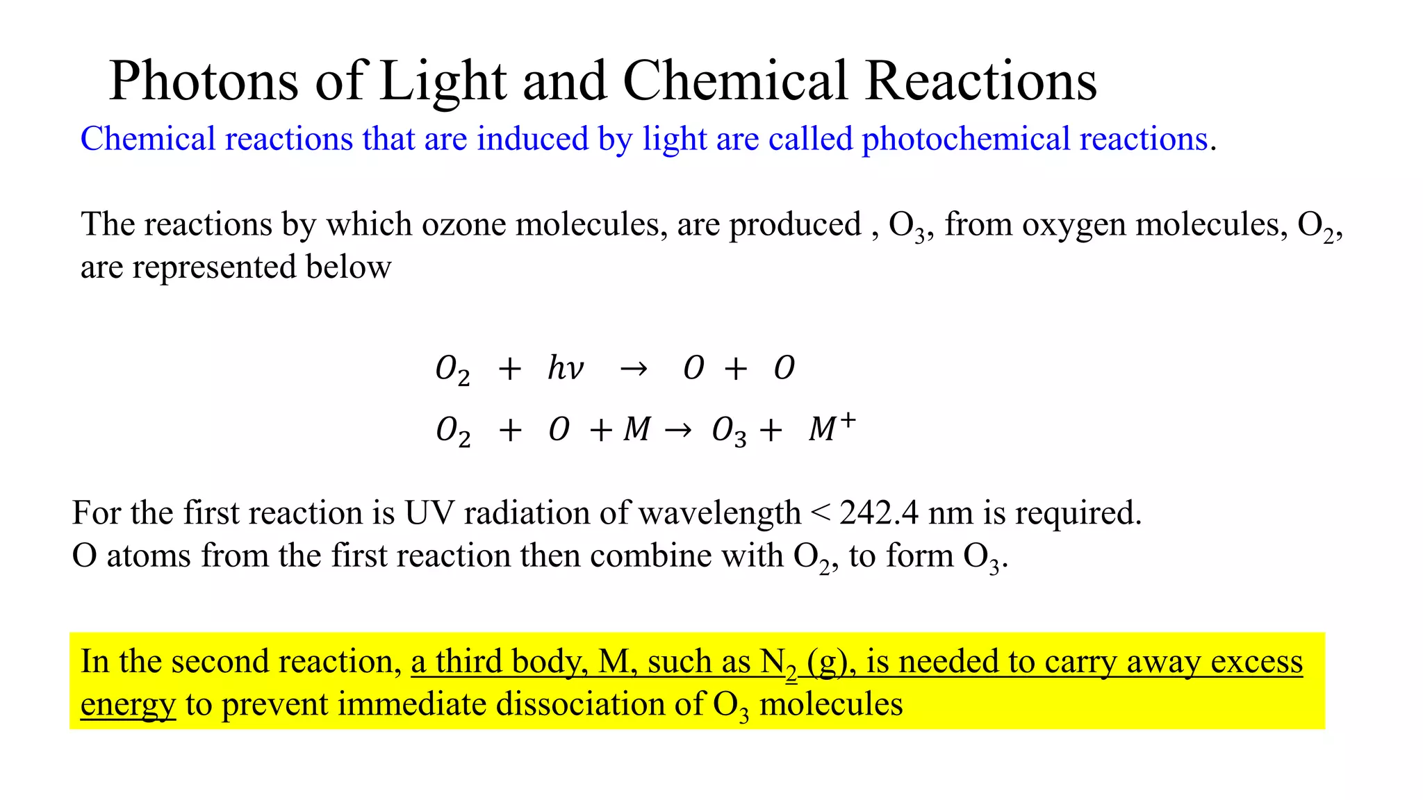 Photochemical reactions, 8(2) | PPTX