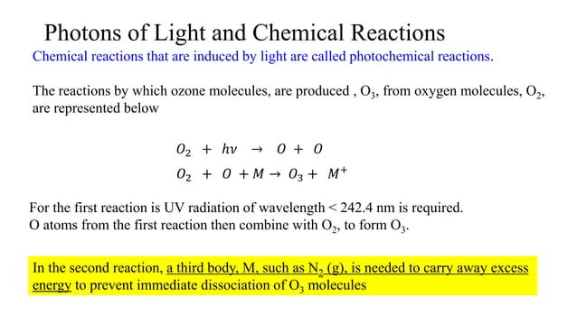 Photochemical reactions, 8(2) | PPTX