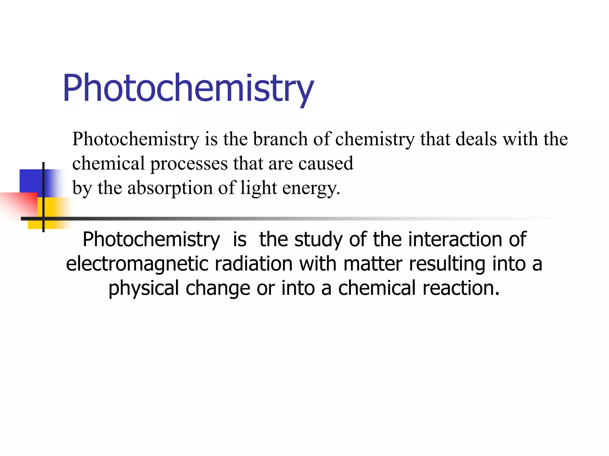 Photochemistry 1 | PPT