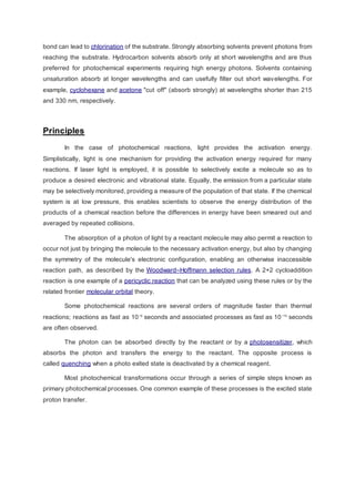 Photochemistry | DOCX | Chemistry | Science