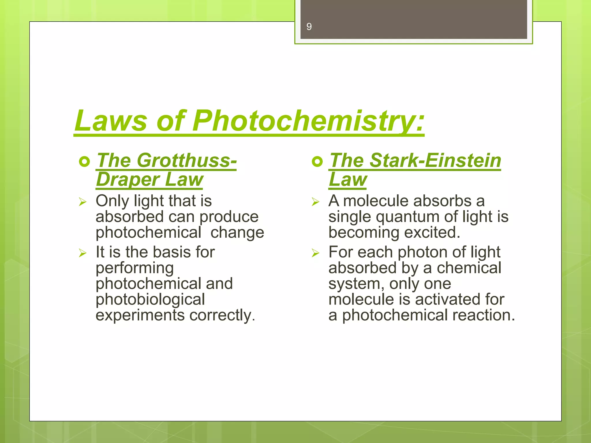 Photochemistry | PPTX